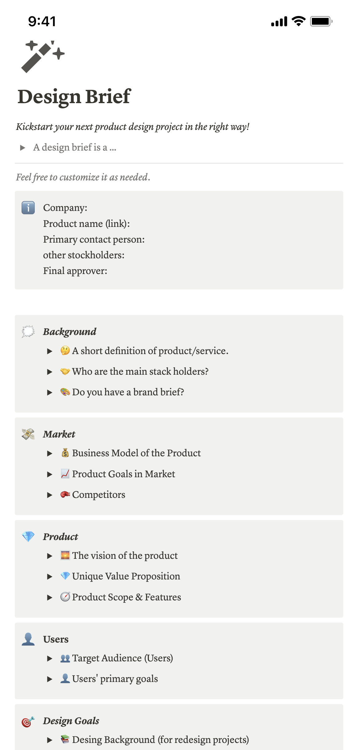 Notion Design Brief Template - Votebryanroach Notion Design Brief Template - Votebryanroach